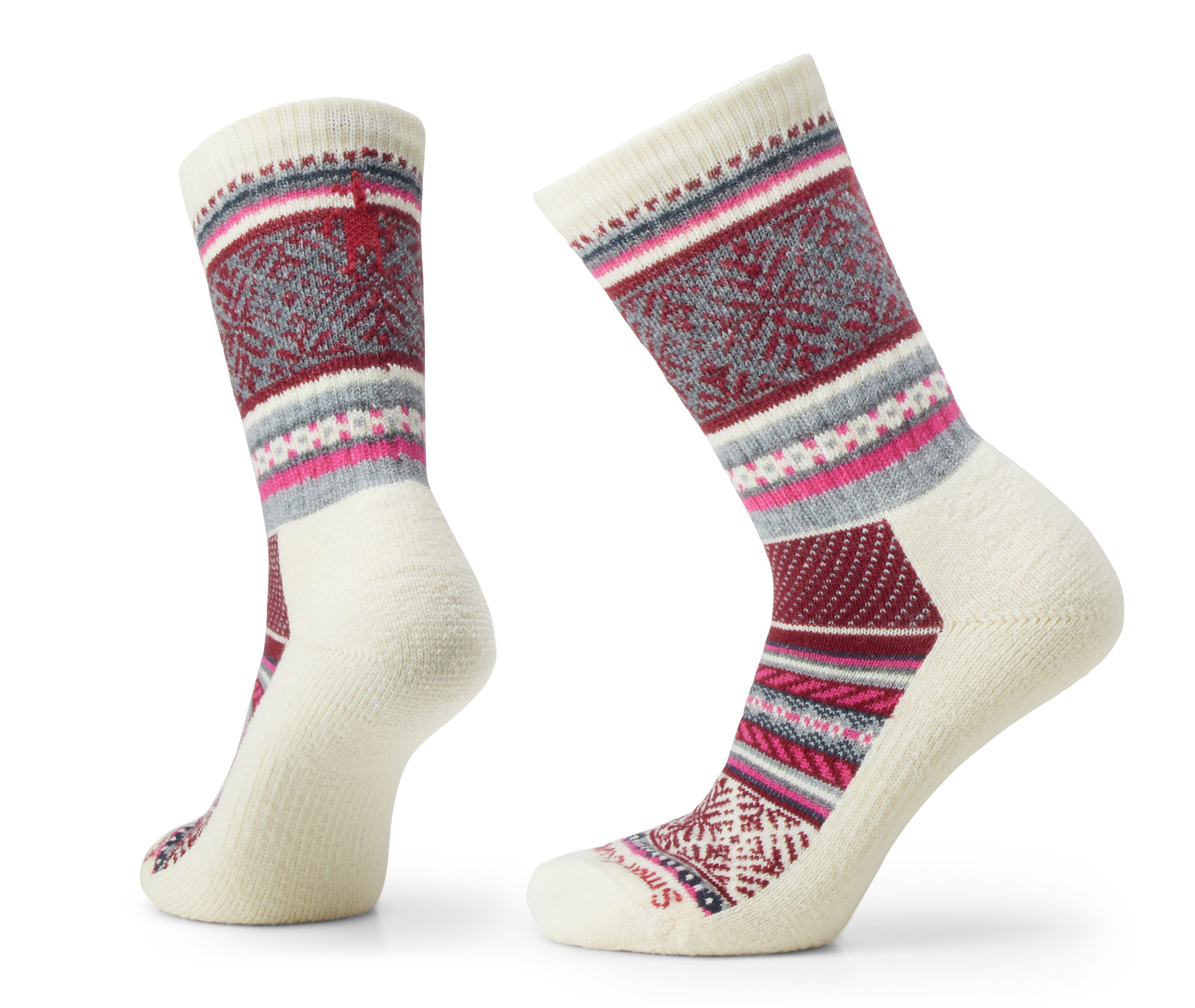 Everyday Fair Isle Sweater Light Cushion Crew Socks - Natural – Larkstone